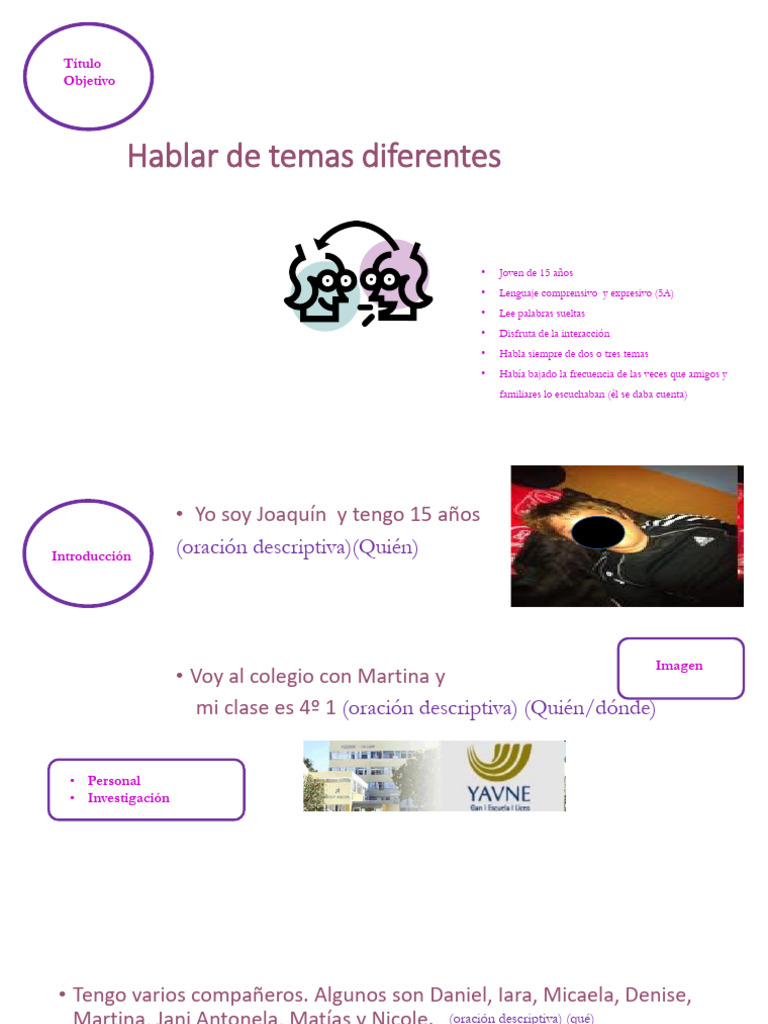 Hablar de Temas Diferentes | PDF