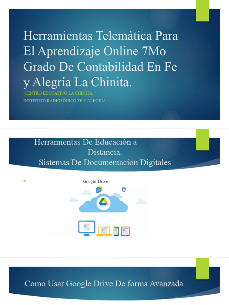 Herramientas Telemática para El Aprendizaje Online 7mo Grado | PDF | Informática