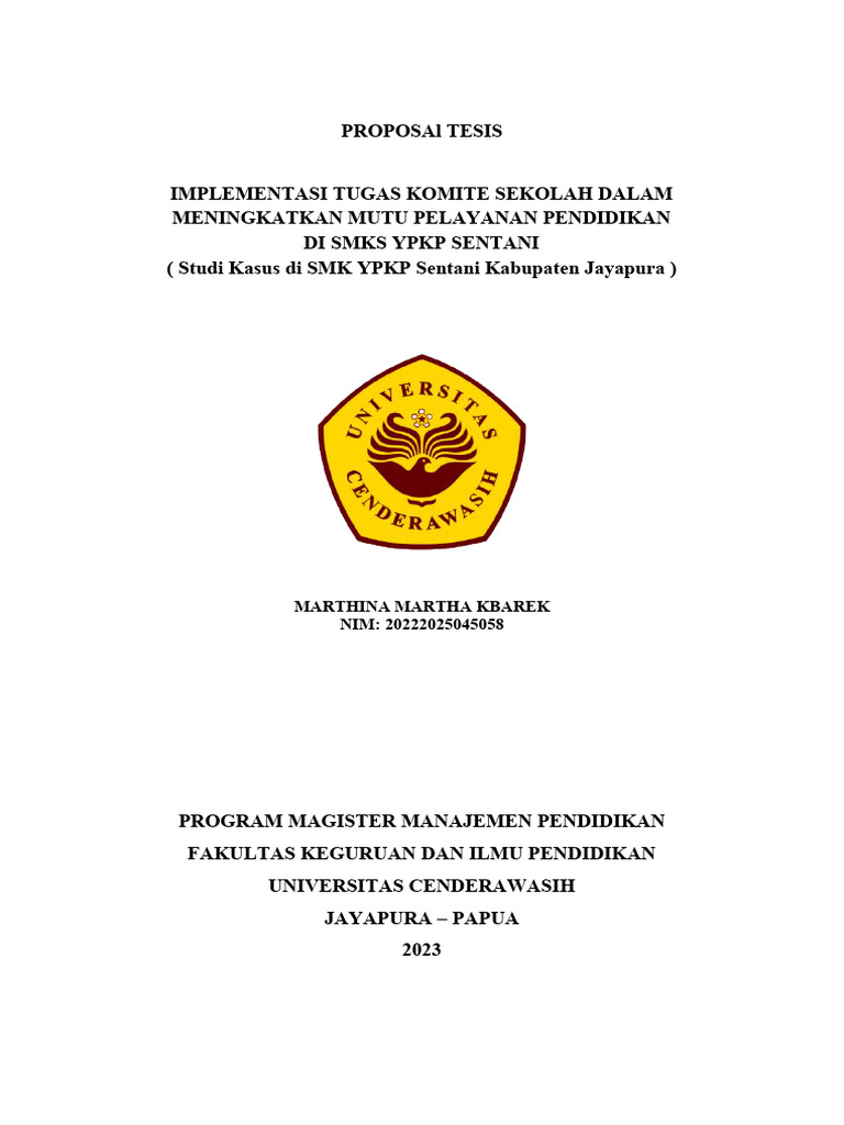 Implementasi Tugas Komite Sekolah Dalam Pendidikan Pdf Karier