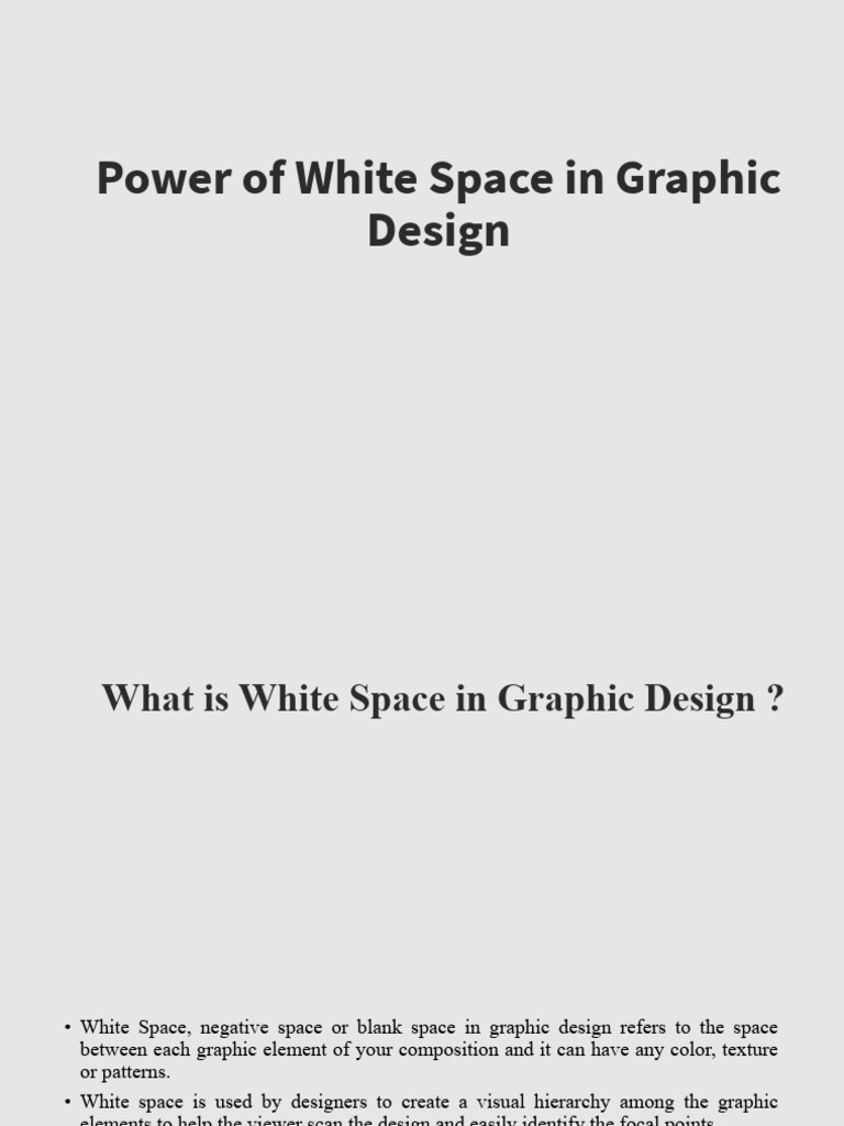 White Space in Graphic Design-1 | PDF | Composition (Visual Arts) | Graphic Design