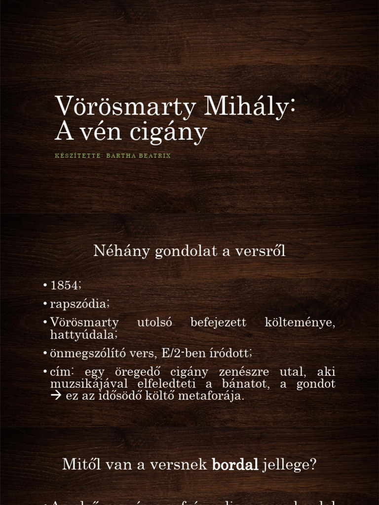 A Vén Cigány - BB | PDF