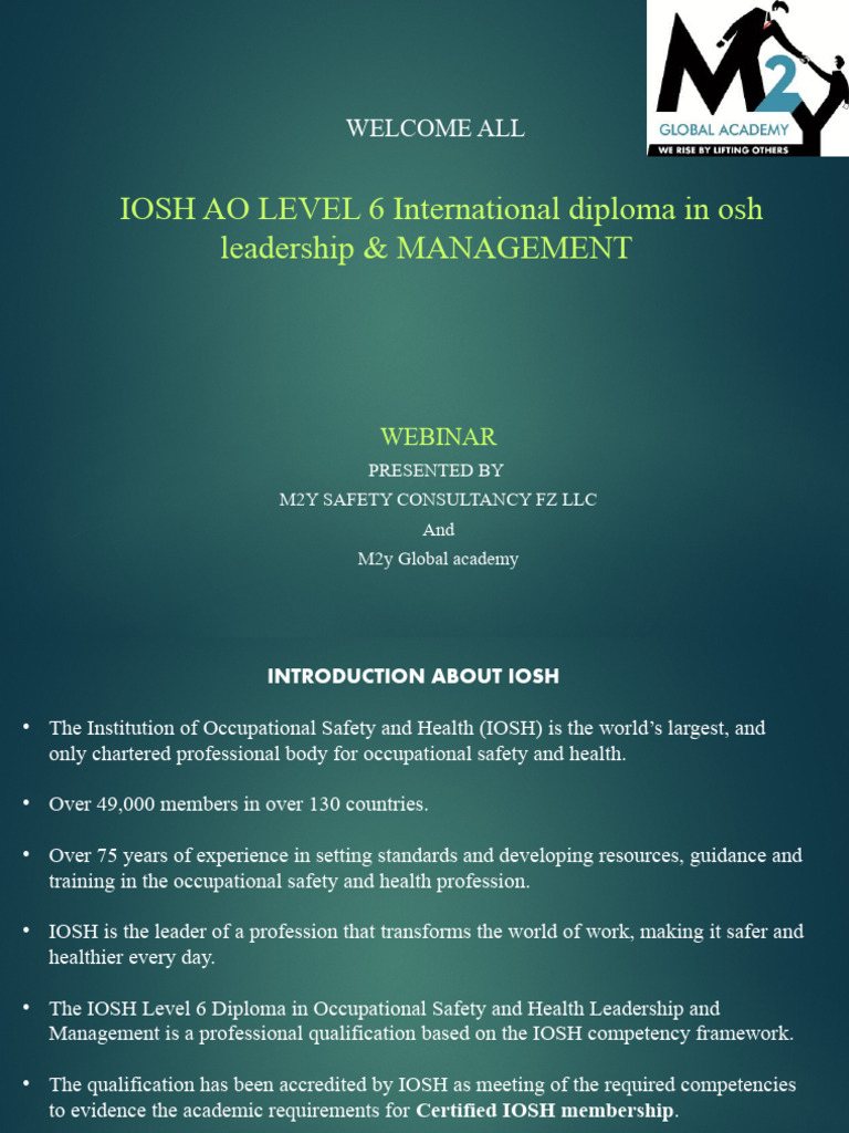 IOSH Seminar | PDF | Public Services | Social Programs