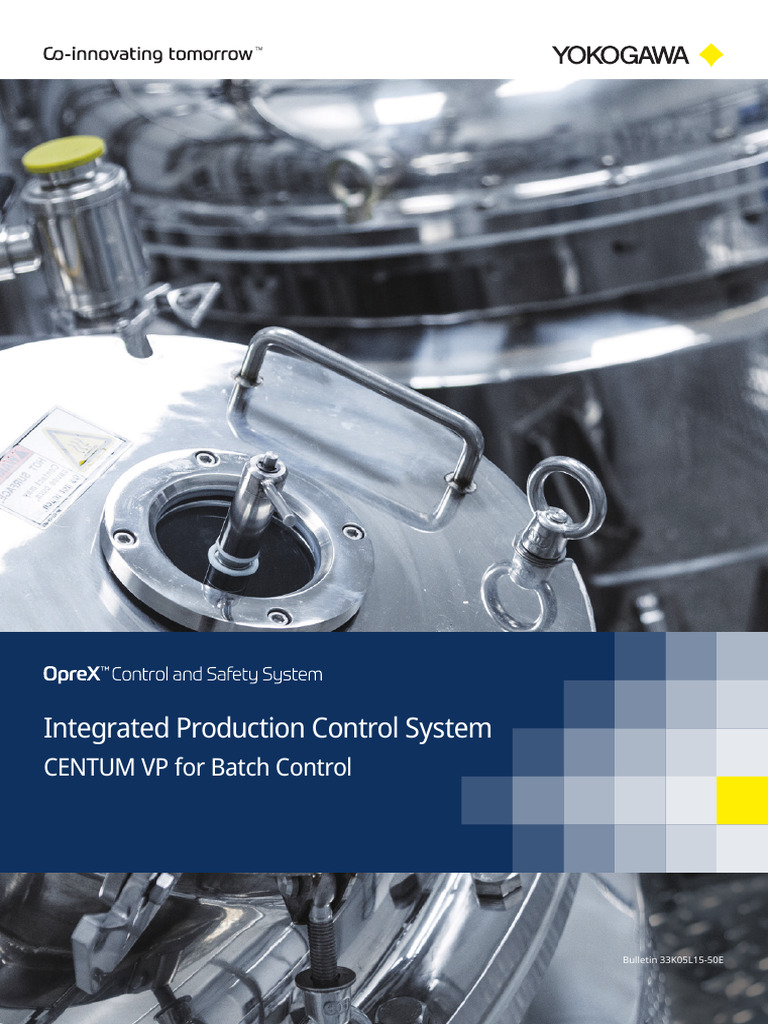 CENTUM VP Batch Control Solutions | PDF