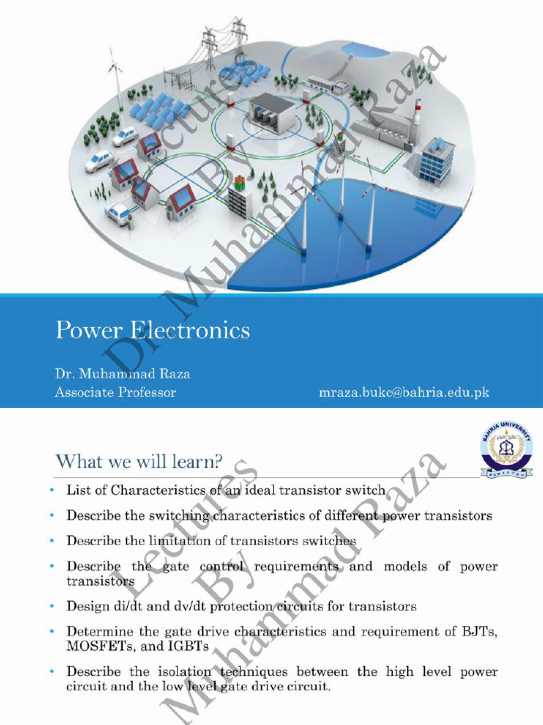 L2 Power Electronics Devices Charateristics and Analysis 21102023 ...