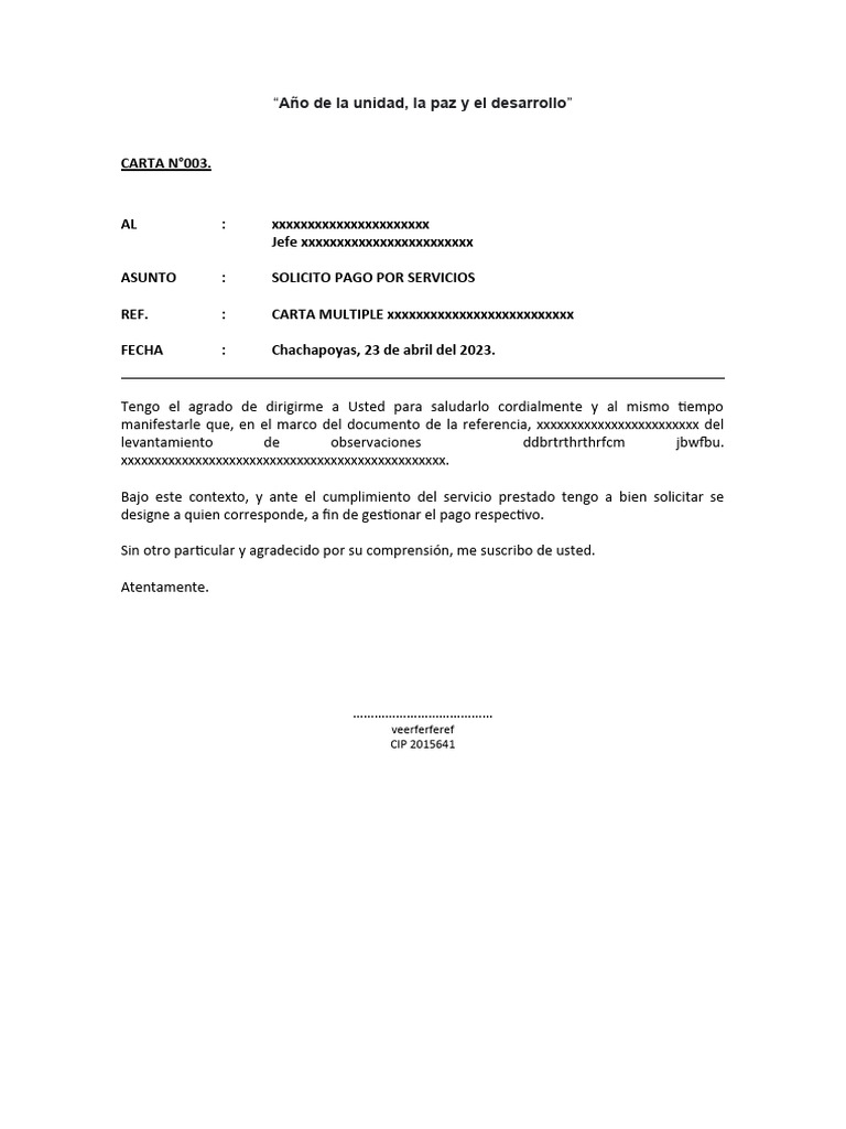 CARTA Esp | PDF