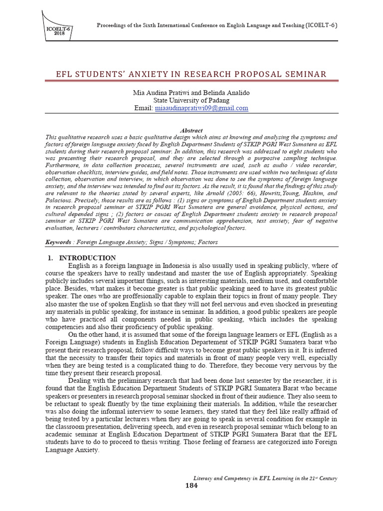 Research On Anxiety | PDF | Anxiety | Shyness