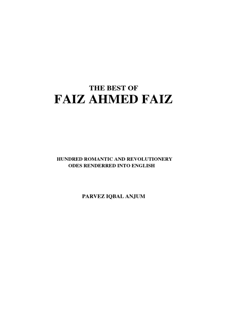 The Best of Faiz | PDF