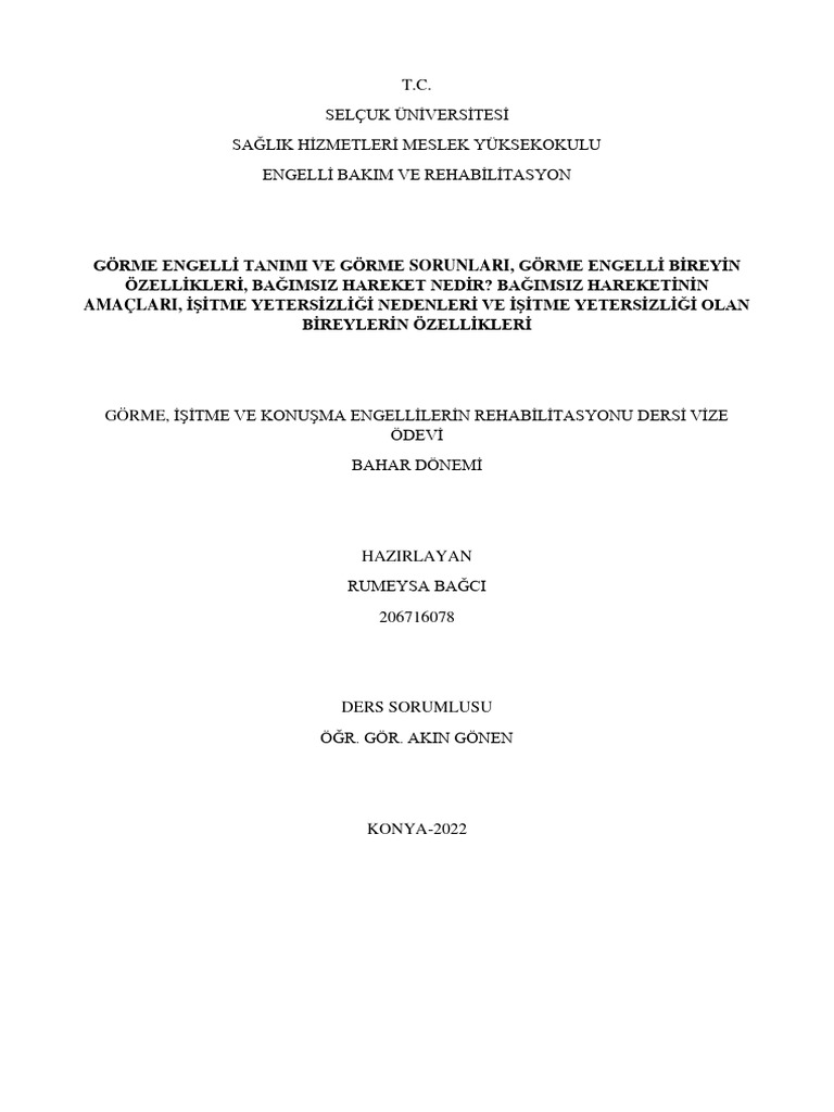 Belge Vize Ödevi. | PDF