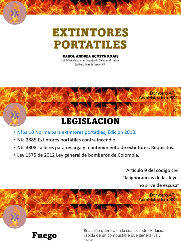 Extintores | PDF | Incendios | Ciencias fisicas