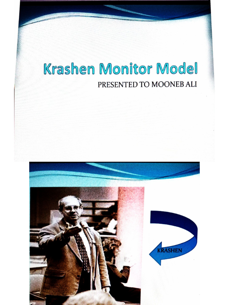 Krashen's Monitor Model | PDF