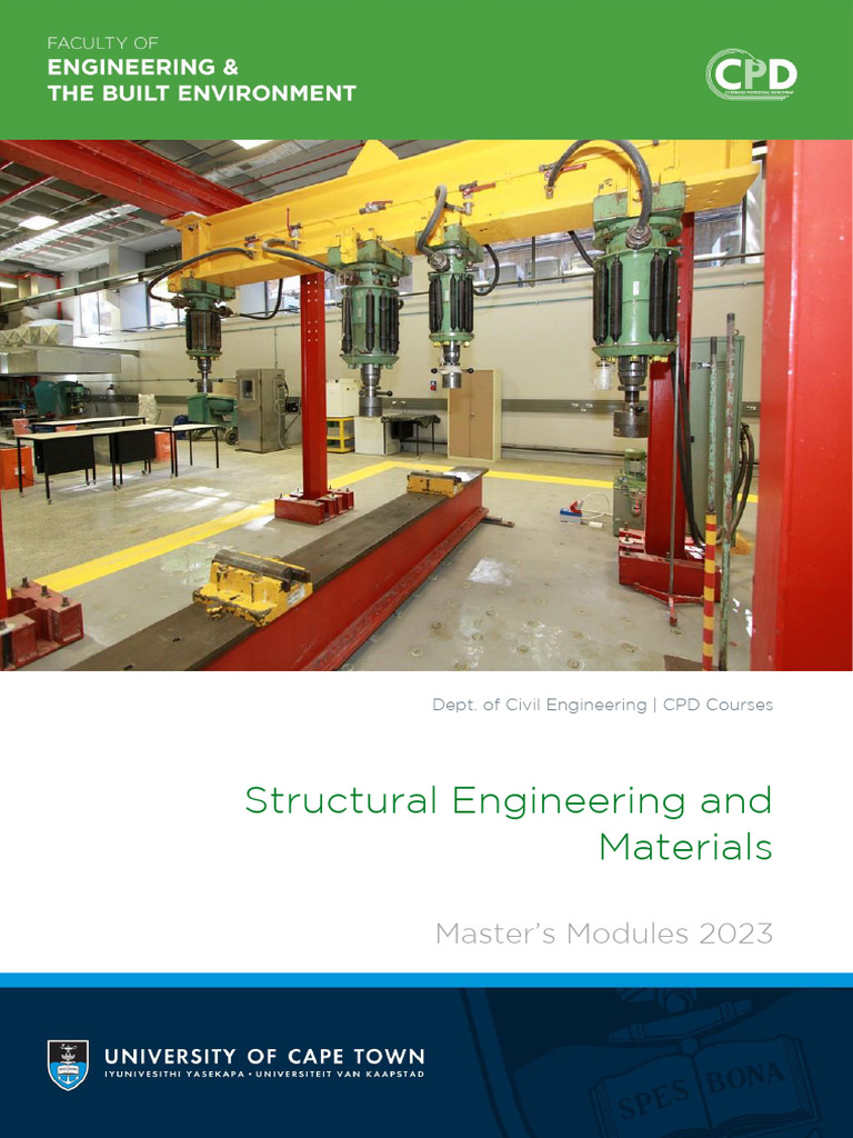 Uct Ebe CPD Course Stuctural Engineering and Materials 2023 | PDF ...