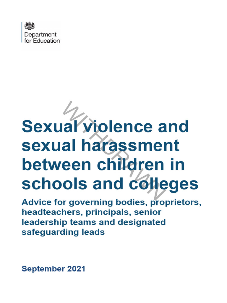 WITHDRAWN Sexual Violence and Sexual Harassment Between Children in ...