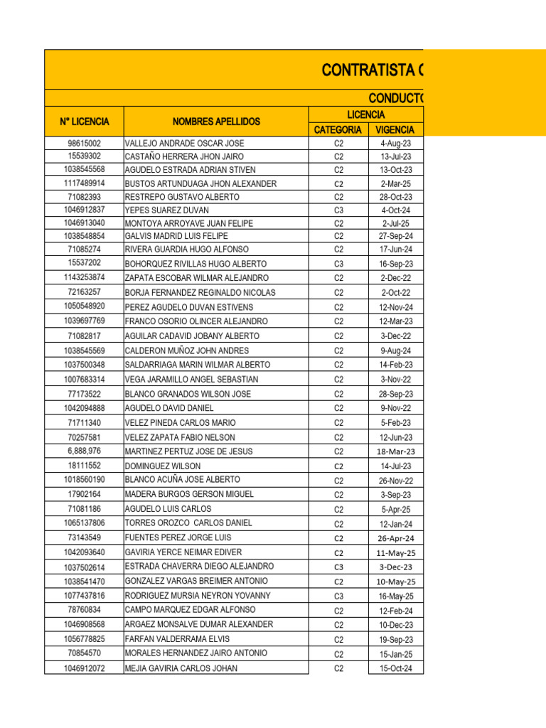 Base de Datos Vehiculos y Conductores | PDF