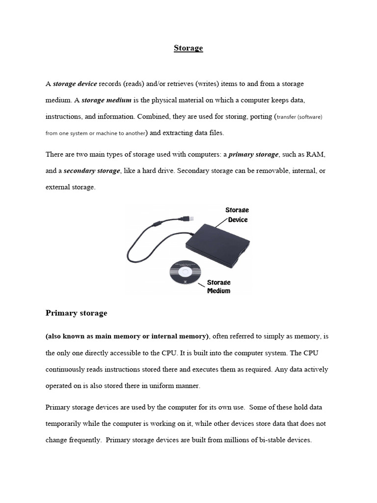H.C.C.S - Storage Devices | PDF | Computer Data Storage | Floppy Disk
