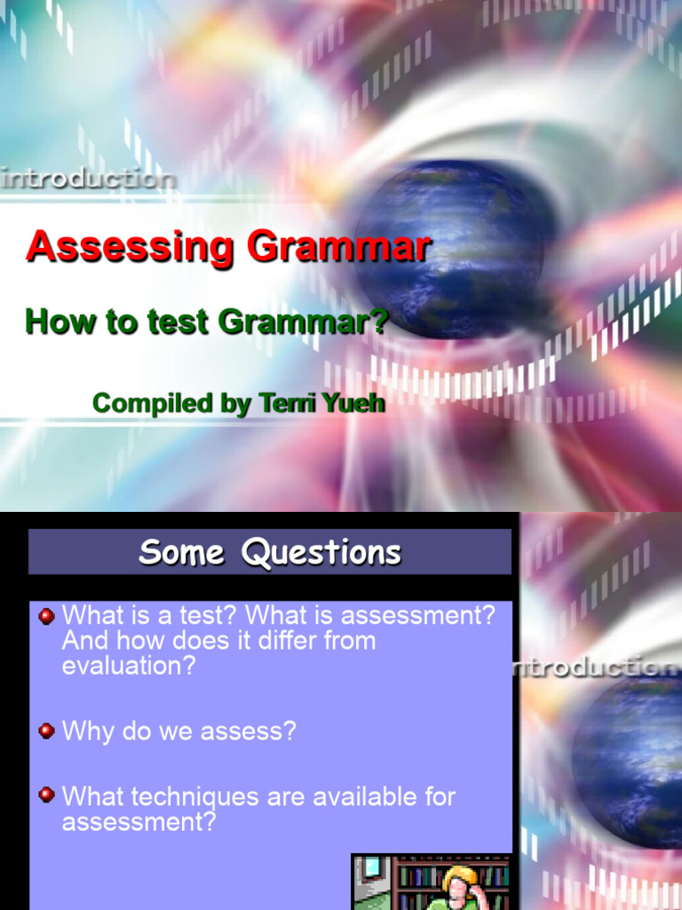 Assessing Grammar | PDF | Educational Assessment | Cognition