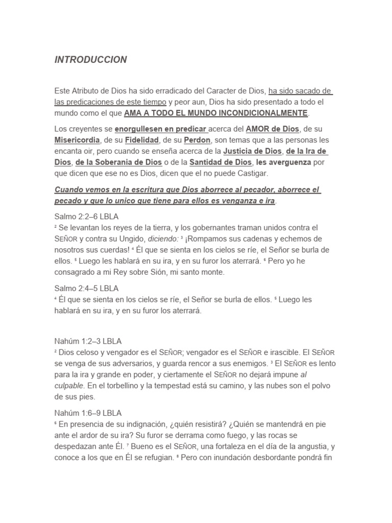 La Ira de Dios | PDF | Pecado | Creencia religiosa y doctrina