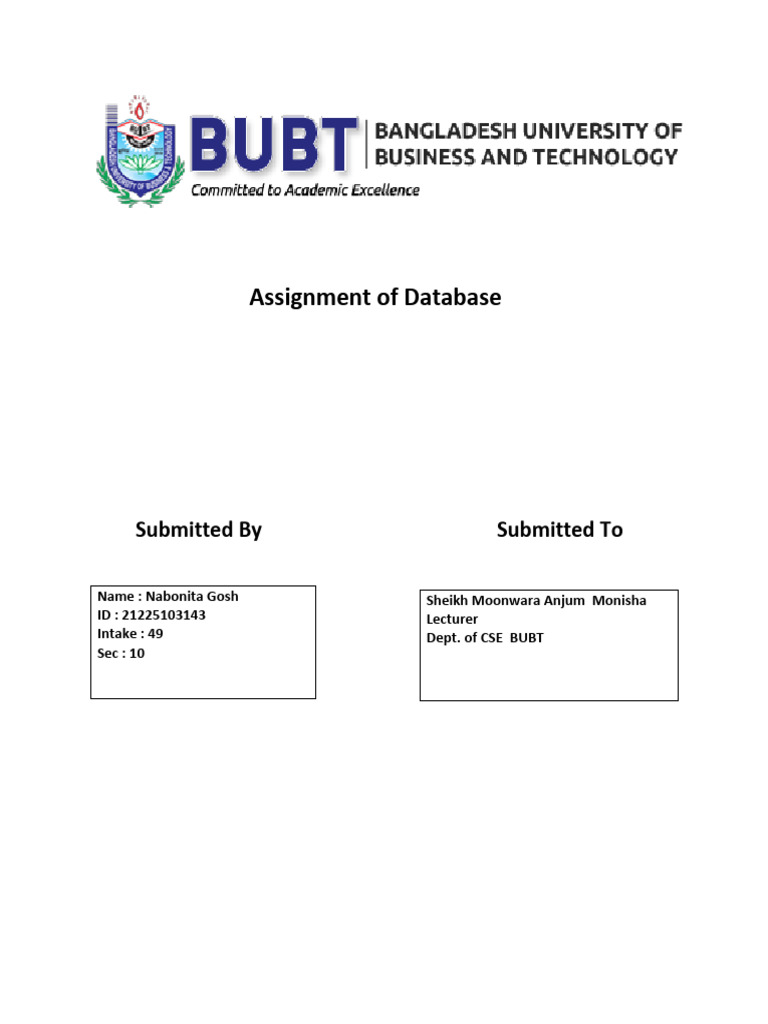 Database Lab | PDF | Data Management | Computer Programming Database Lab | PDF | Data Management | Computer Programming