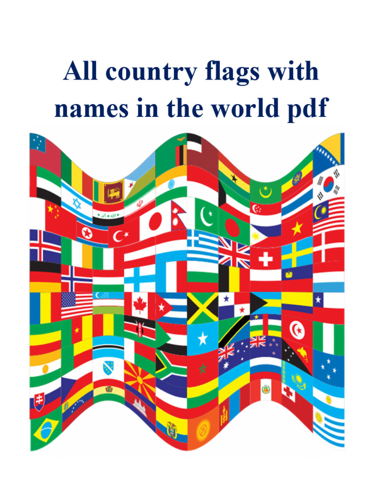 All Country Flags With Names in The World PDF | PDF | Semiotics ...