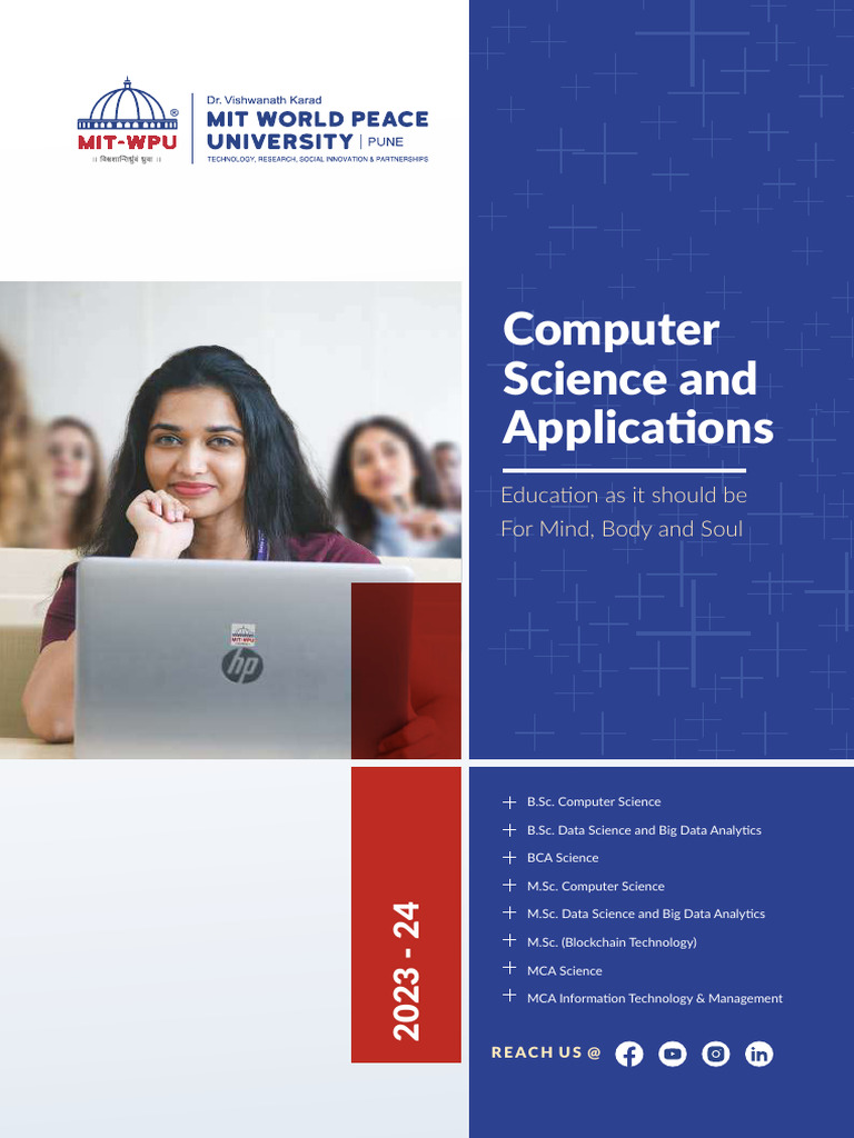 MIT-WPU Computer Science Programs Overview | PDF | Machine Learning | Data