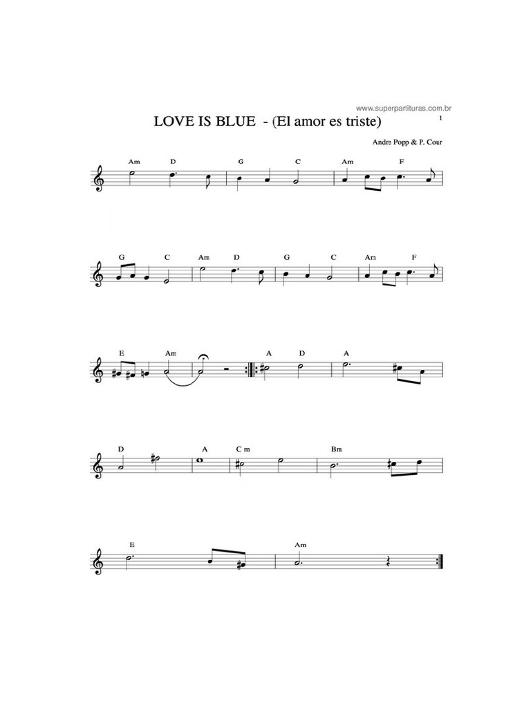 Love is blue | PDF