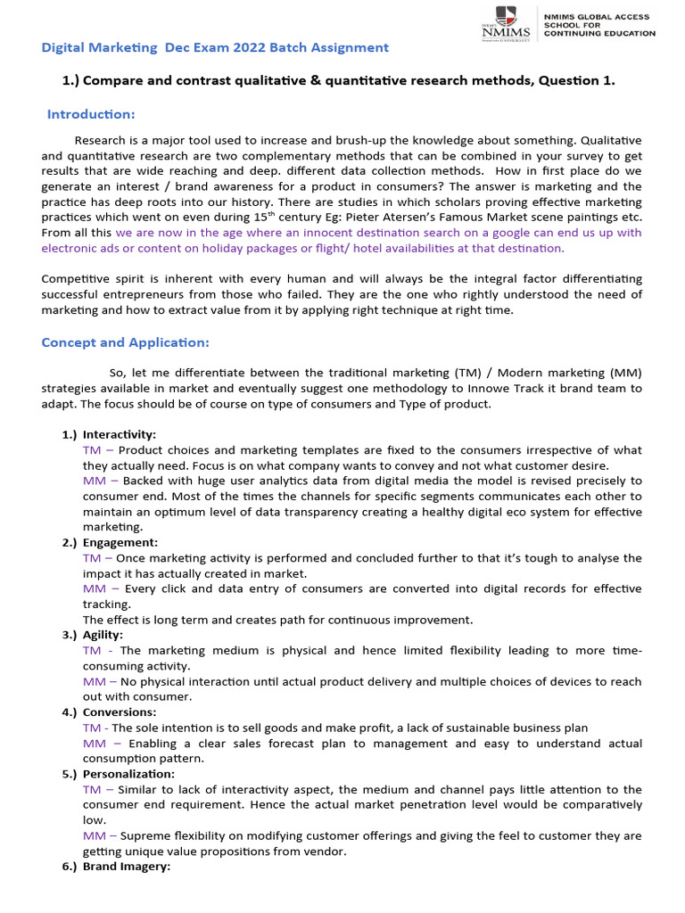 DM Assignment | PDF | Marketing | Strategic Management