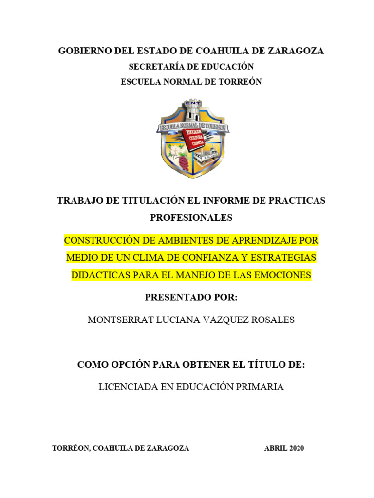 Luciana V Avance 5 Mayo | PDF