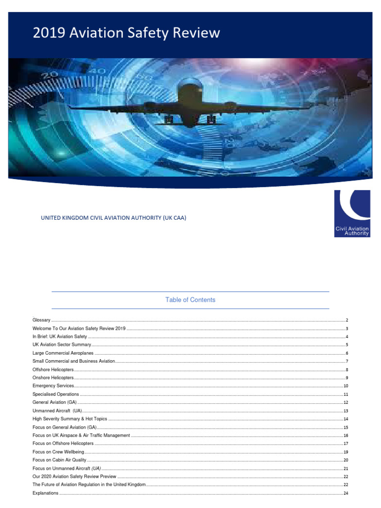2019 Aviation Safety Review v2 | PDF | Aviation | Air Traffic Control