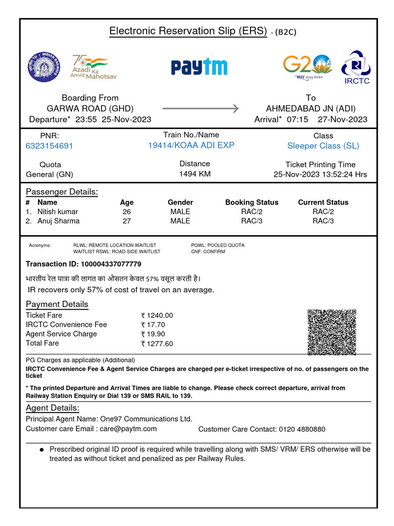 Train Ticket | PDF | Identity Document