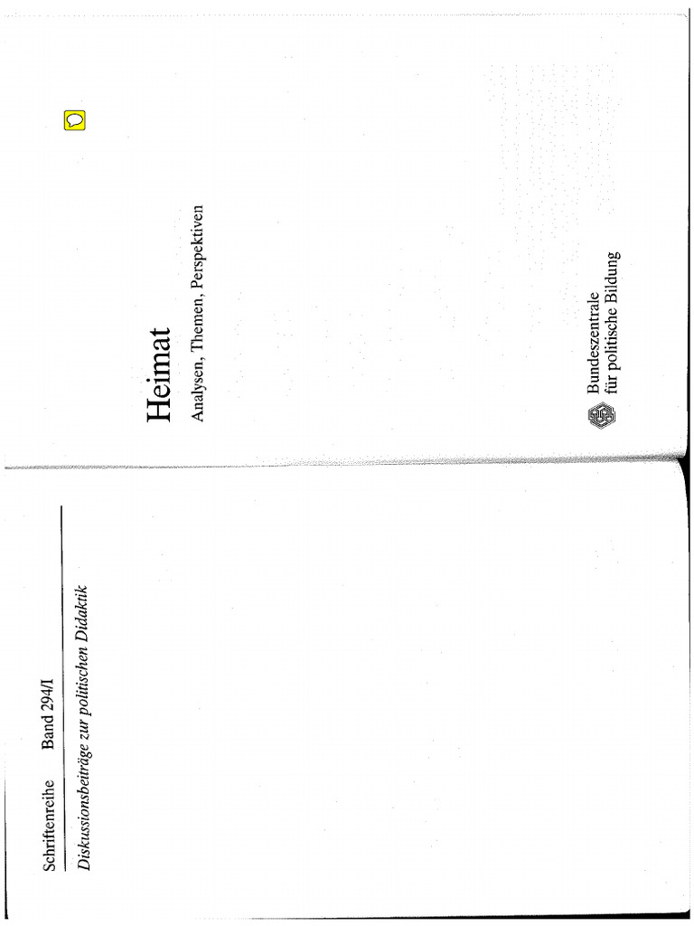 Bausinger Hermann Heimat in Einer Offenen Gesellschaft ...