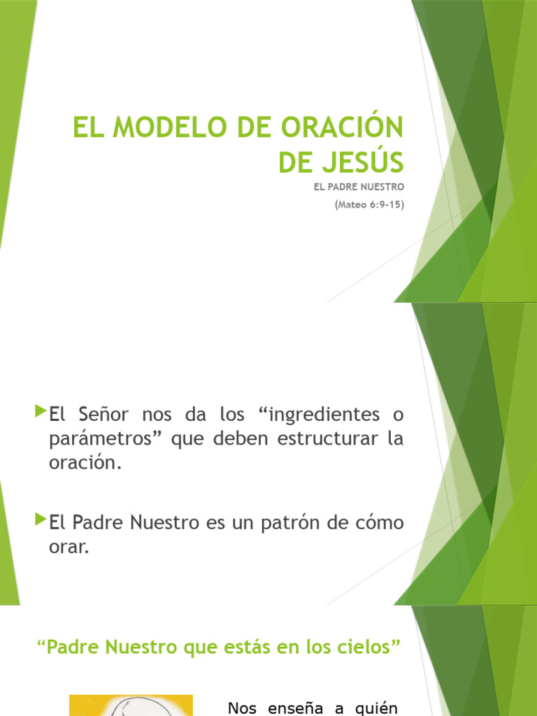 El Modelo de Oracion de Jesus | Descargar gratis PDF | Oración | orador ...