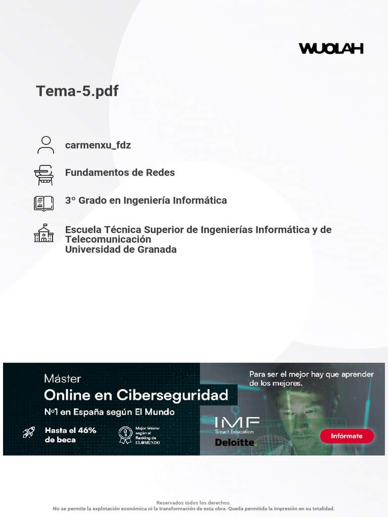 Wuolah Free Tema 5 2 | PDF | Redes | Internet y web