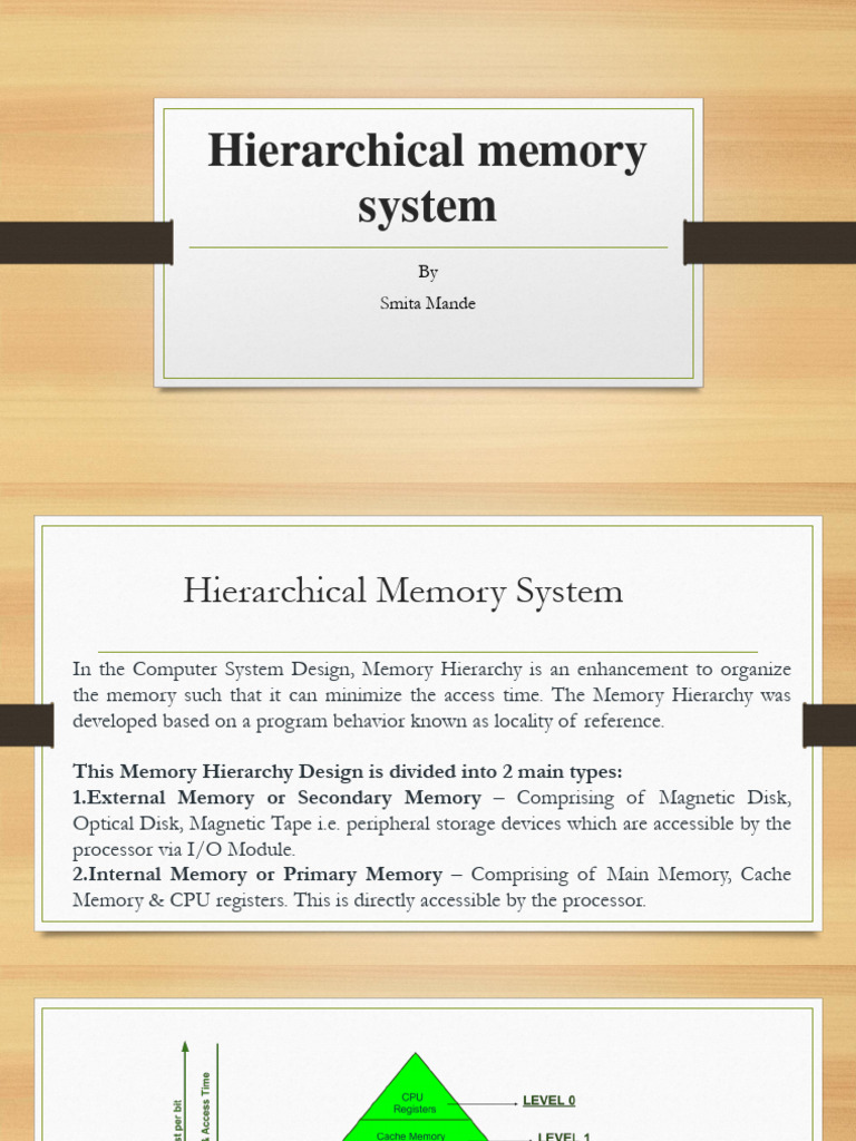 UNIT 6 - Hierarchical Memory System | PDF | Computer Data Storage | Random Access Memory