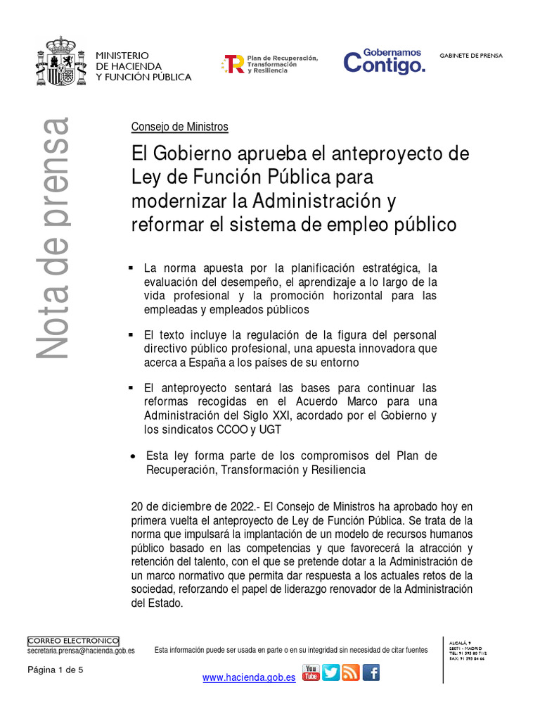 Ley Funci N P Blica 1671629331 | PDF | Negocios
