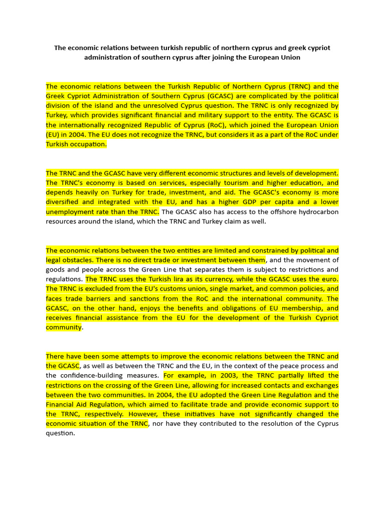 Cyprus | PDF | Cyprus | European Union