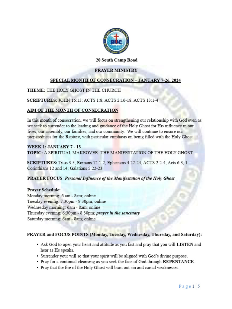 Month - of - Consecration - 2024south Camp Road Final | PDF | Prayer ...