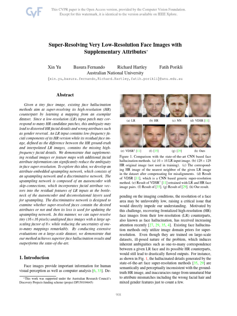 Yu Super-Resolving Very Low-Resolution CVPR 2018 Paper | PDF | Teaching ...