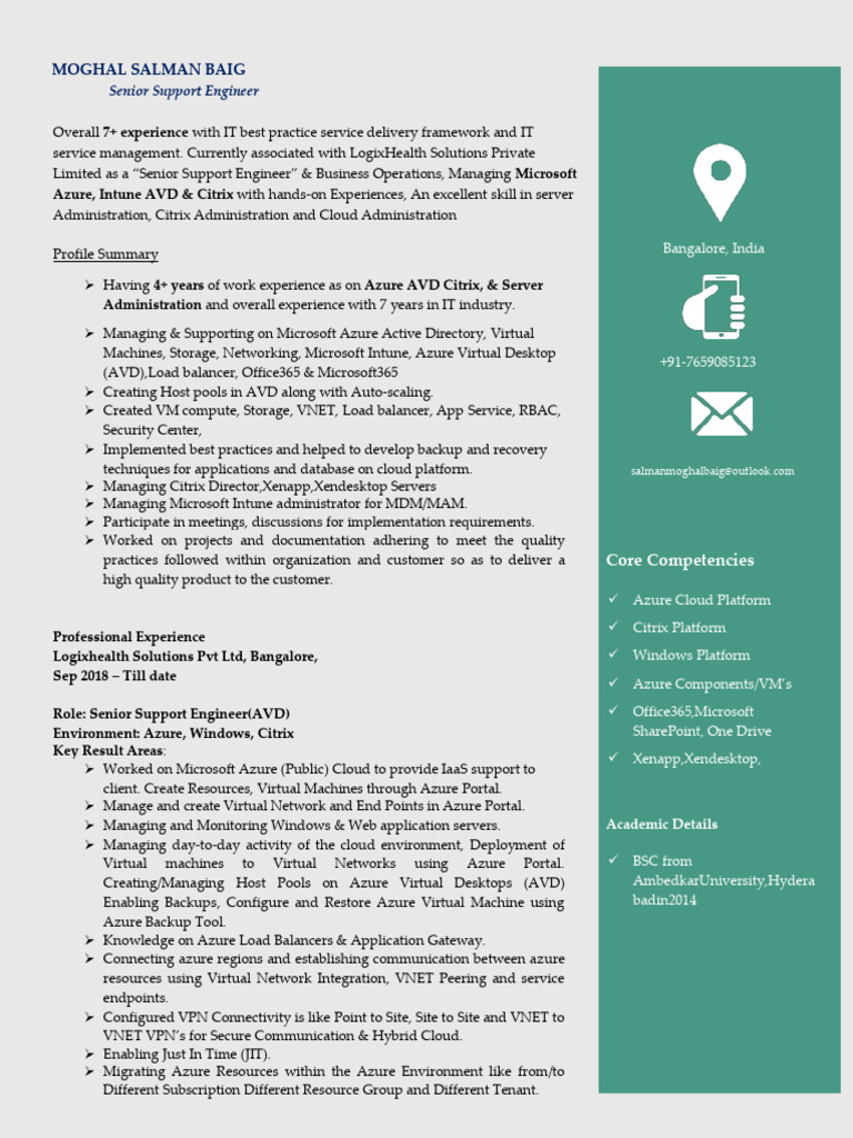 Salman AVD Resume (1)-1 | PDF