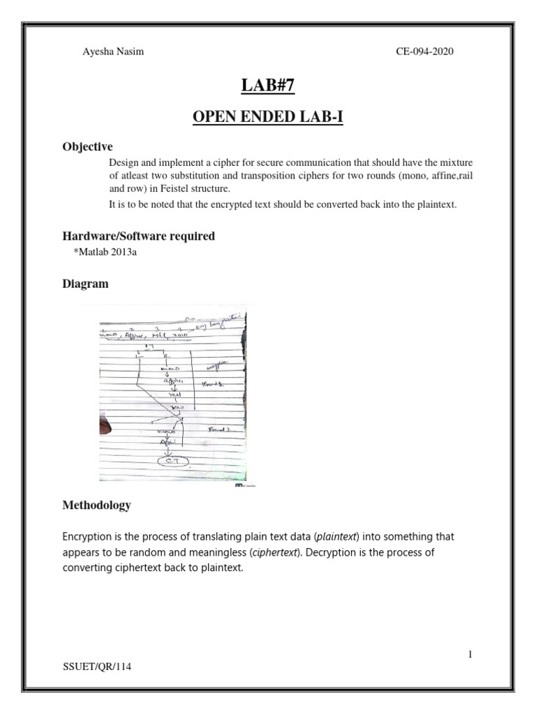 Lab 7 (1) 094 | PDF | Encryption | Cryptography