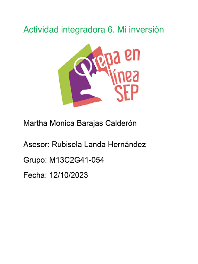Actividad Integradora 6 m13 | Descargar gratis PDF | Economias Actividad Integradora 6 m13 | Descargar gratis PDF | Economias