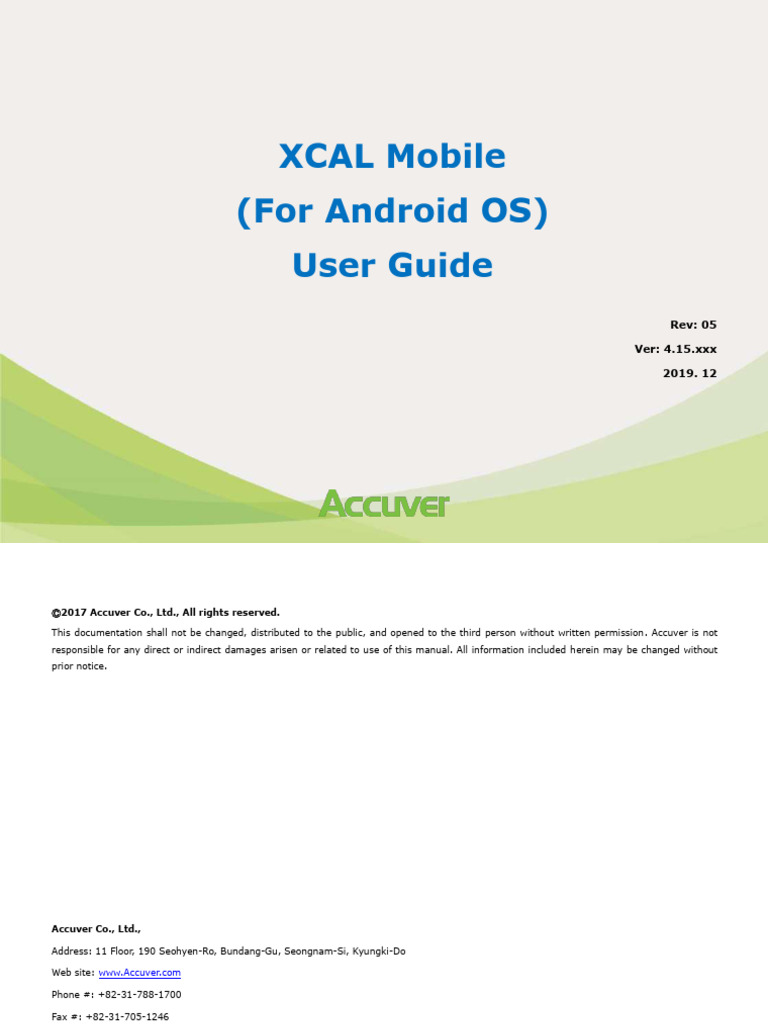 XCAL-Mobile - (For Android) - User - Guide - v4 15 (Rev5) - 191205 ...