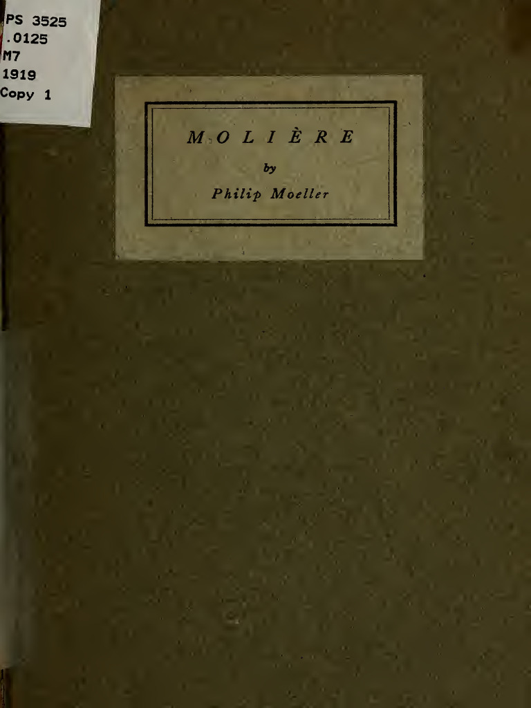 Moliere - A Romantic Play in Three Acts | PDF | Molière