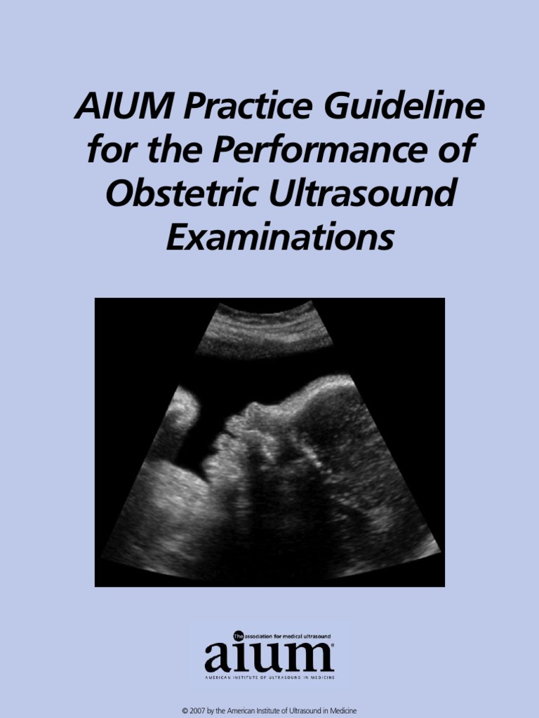 Obstetric Usg Guideline Pdf Medical Ultrasound Fetus