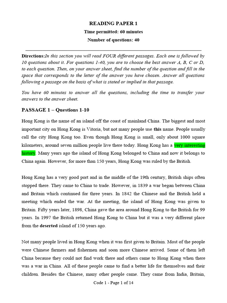 VSTEP-Reading Test 1 | PDF | Minerals | Stars