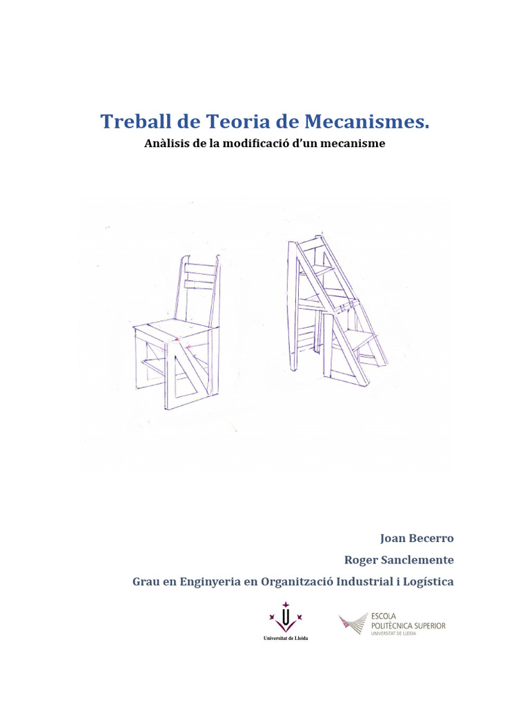 Joan Becerro I Roger Sanclemente - Treball de Teoria de Mecanismes | PDF