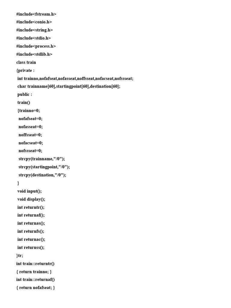 Railway Ticket Reservation | PDF | Computer Programming | Software ...