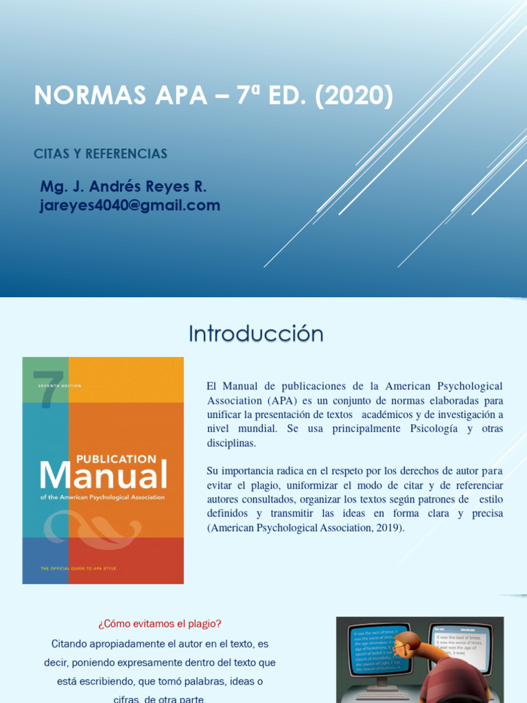 Normas Apa - 7 Ed-Presentación 261021 | PDF | Estilo apa