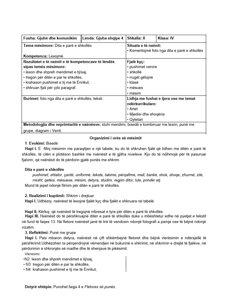 Gjuha 4 | PDF