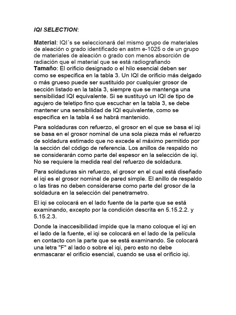 Asme VIII Trad Iqi y Categorias | PDF