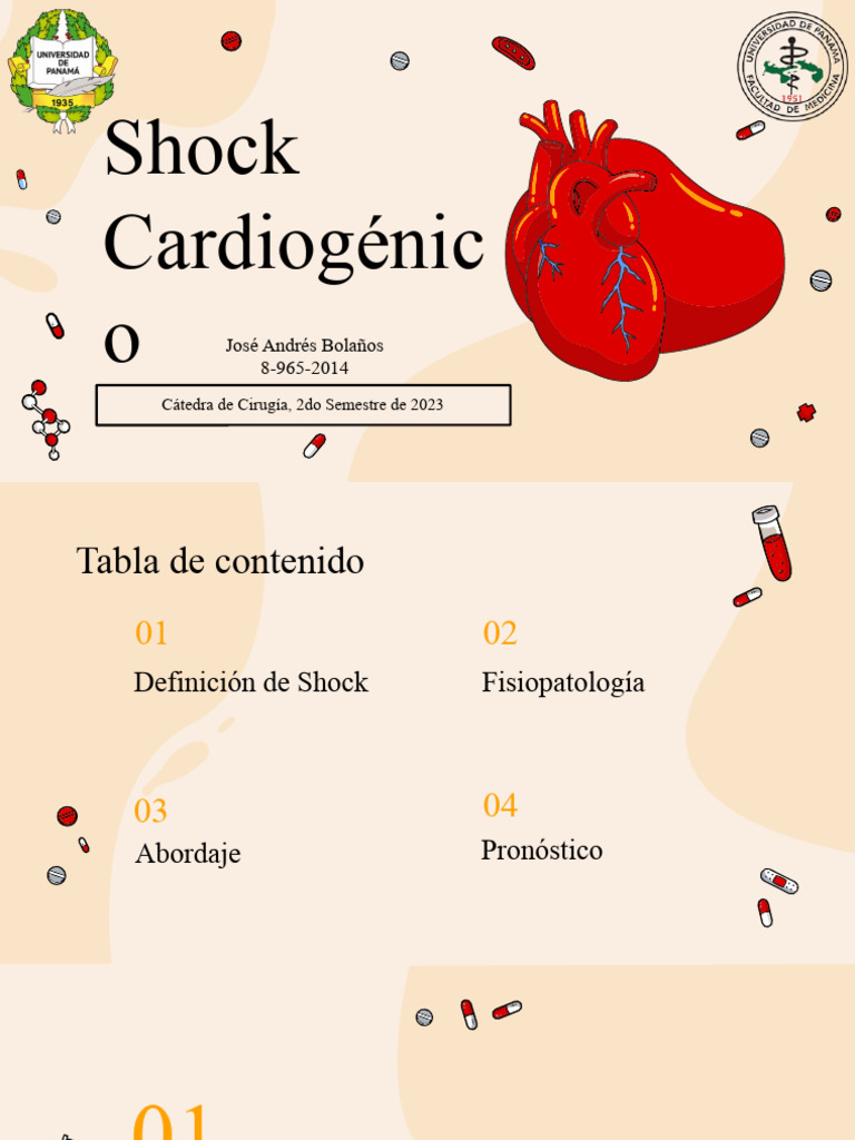 Shock Cardiogénico: Definición y Abordaje | PDF | Choque (circulatorio ...