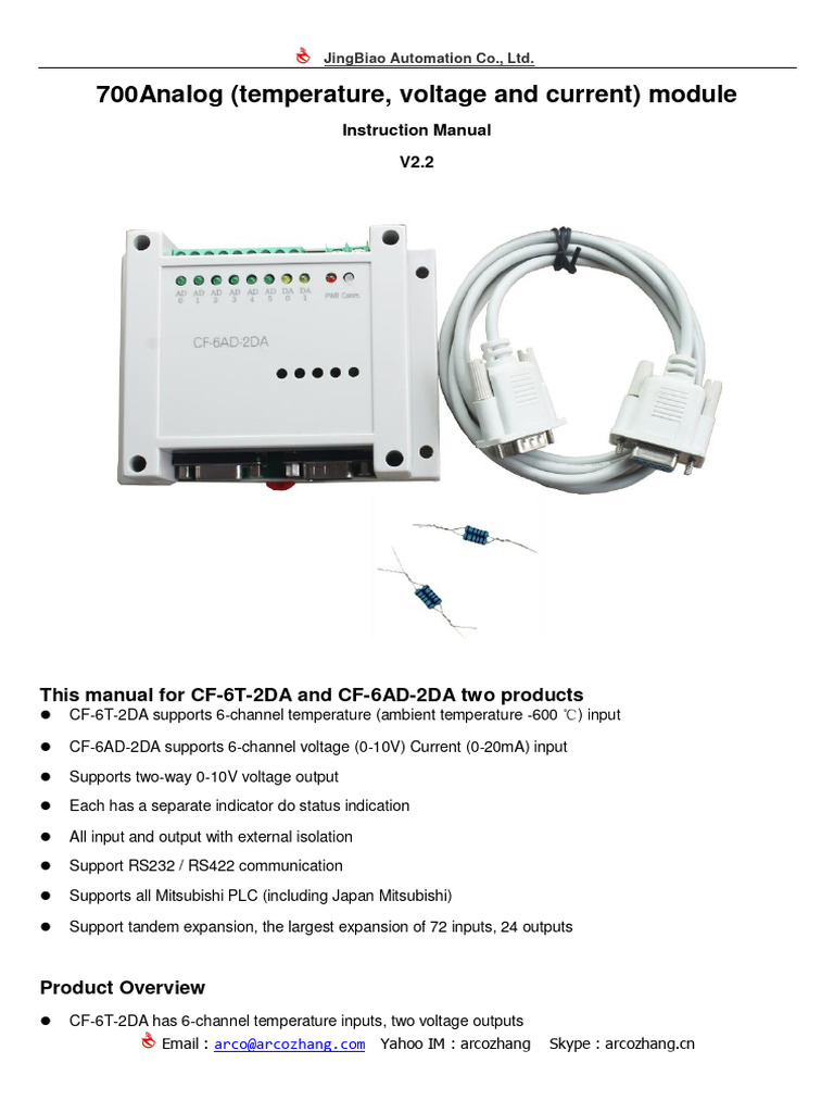 Cf2n 6ad2da Pdf Programmable Logic Controller Power Supply 